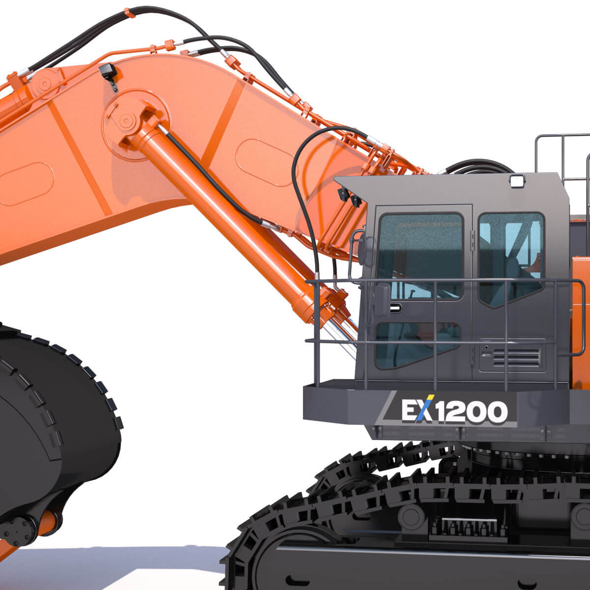 Excavator Hitachi Ex1200-7 3D Model by ArqArt