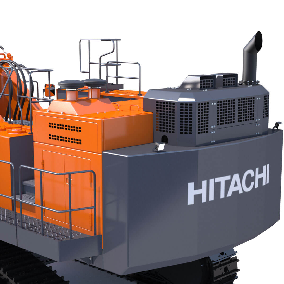Excavator Hitachi Ex1200-7 3D Model by ArqArt