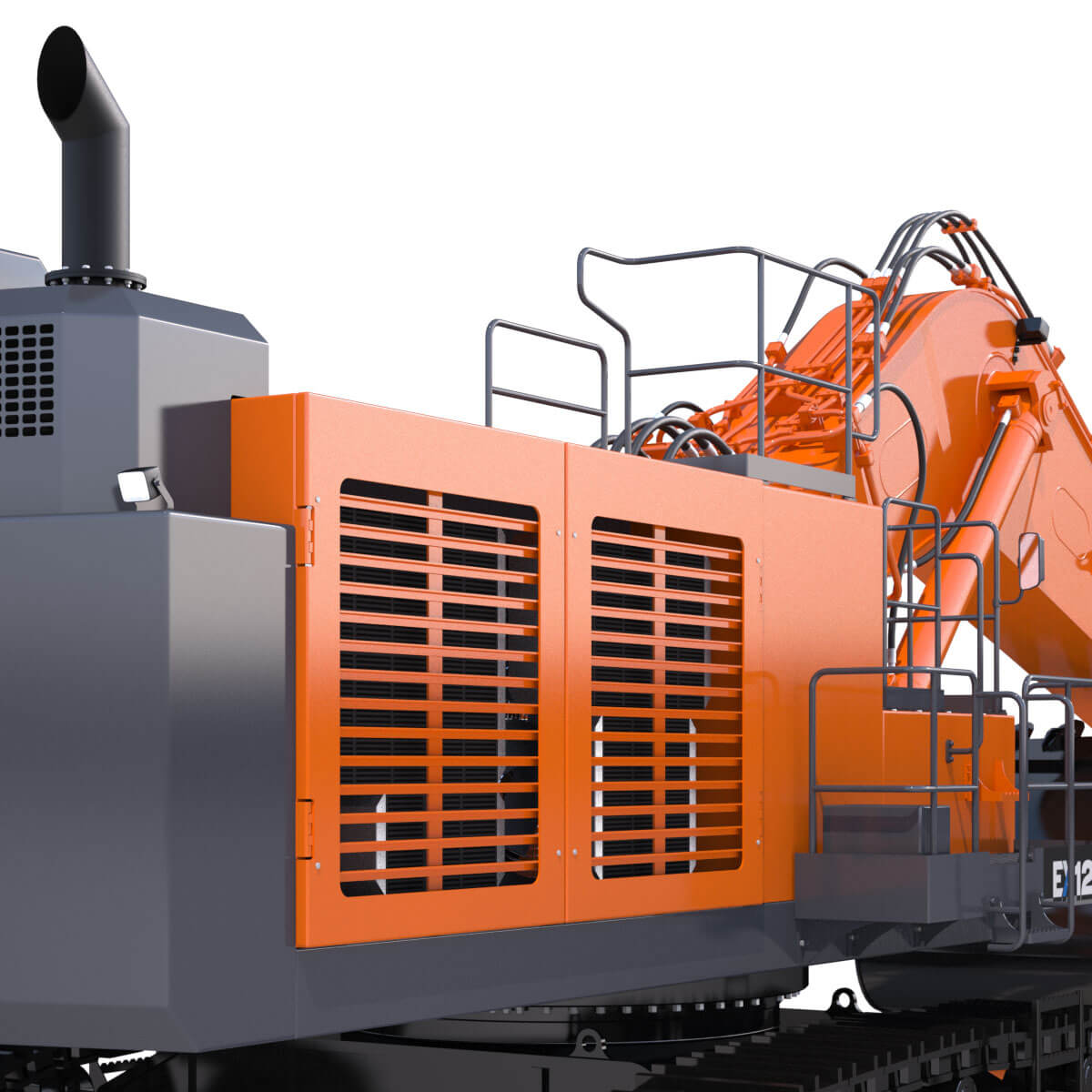 Excavator Hitachi Ex1200-7 3D Model by ArqArt