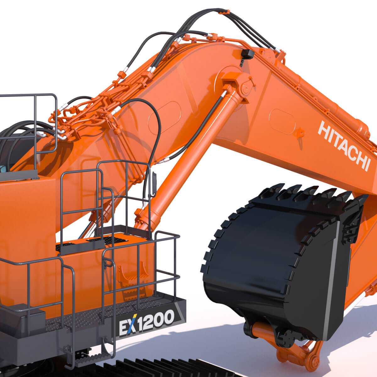 Excavator Hitachi Ex1200-7 3D Model by ArqArt
