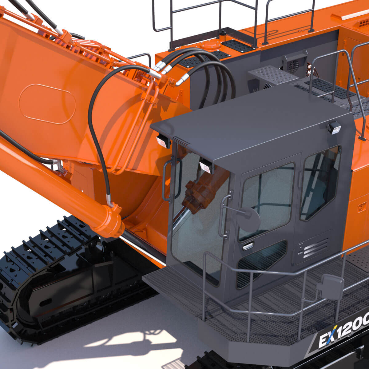 Excavator Hitachi Ex1200-7 3D Model by ArqArt