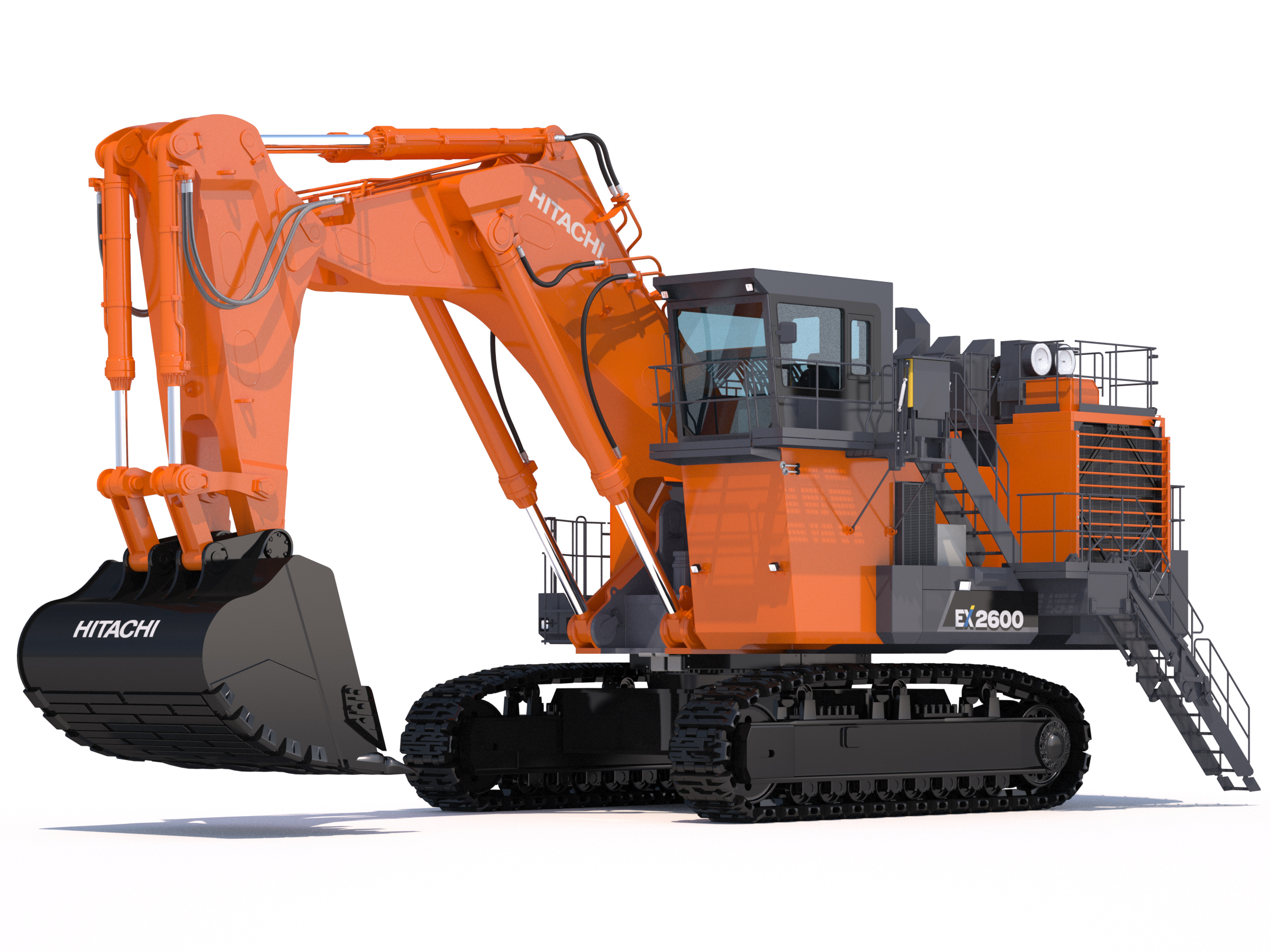 Excavator Hitachi Ex2600-7 3D Model by ArqArt