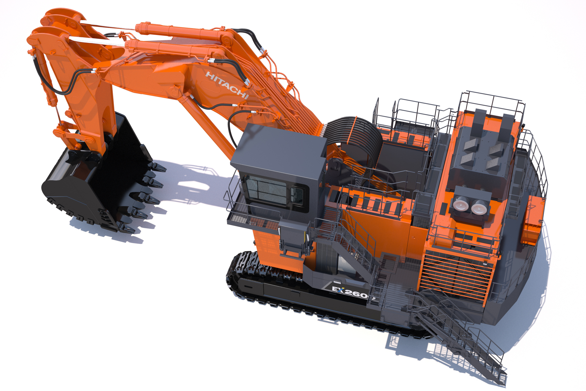 Excavator Hitachi Ex2600-7 3D Model by ArqArt