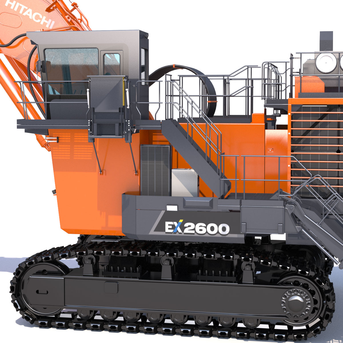 Excavator Hitachi Ex2600-7 3D Model by ArqArt