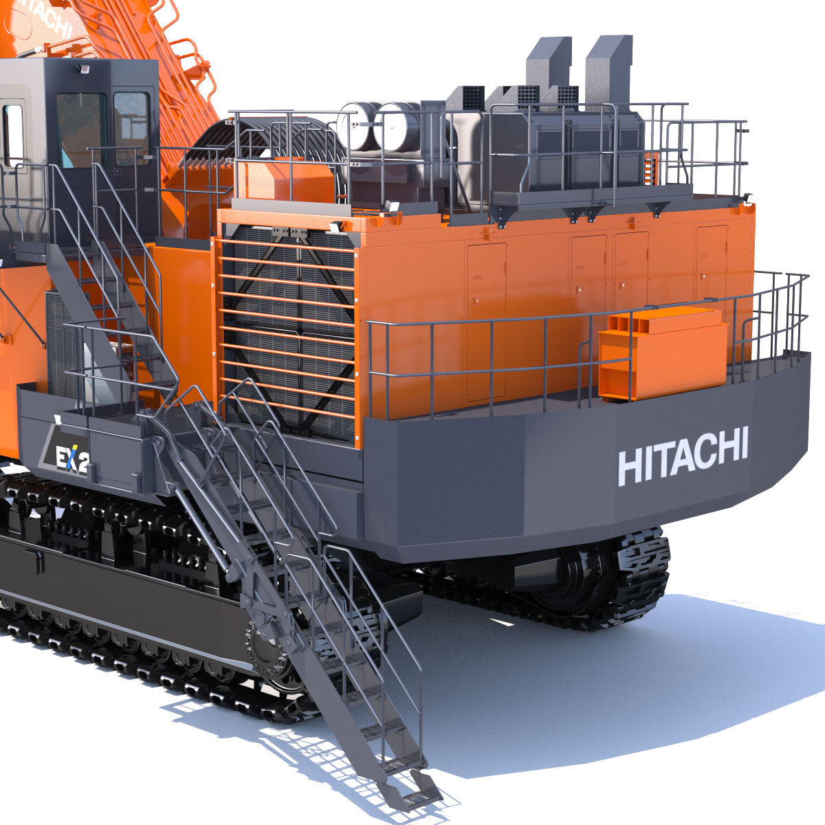 Excavator Hitachi Ex2600-7 3D Model by ArqArt