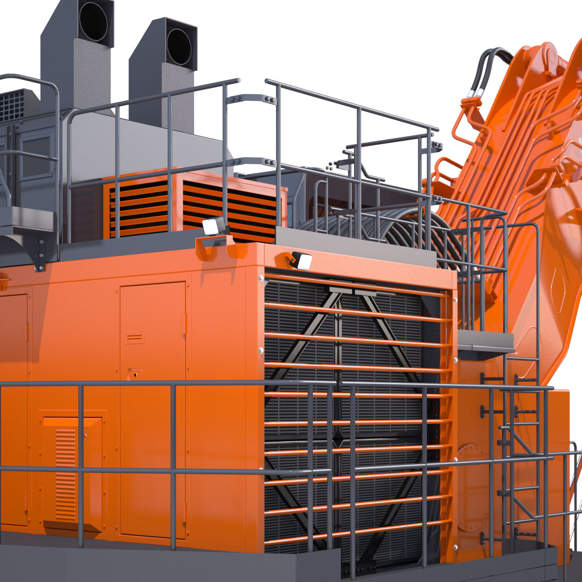 Excavator Hitachi Ex2600-7 3D Model by ArqArt