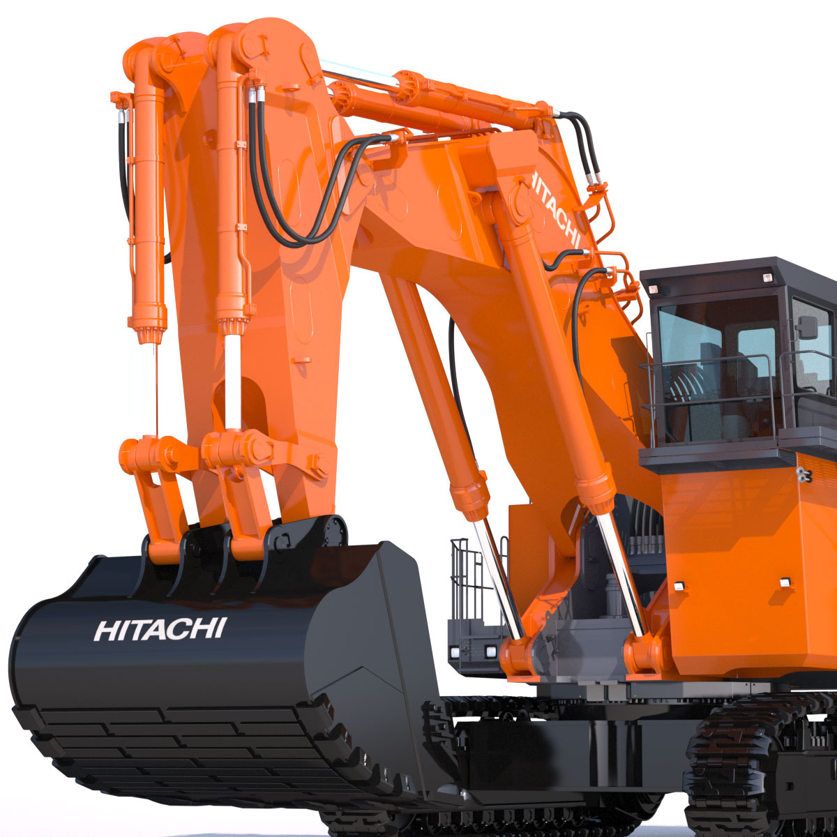 Excavator Hitachi Ex2600-7 3D Model by ArqArt