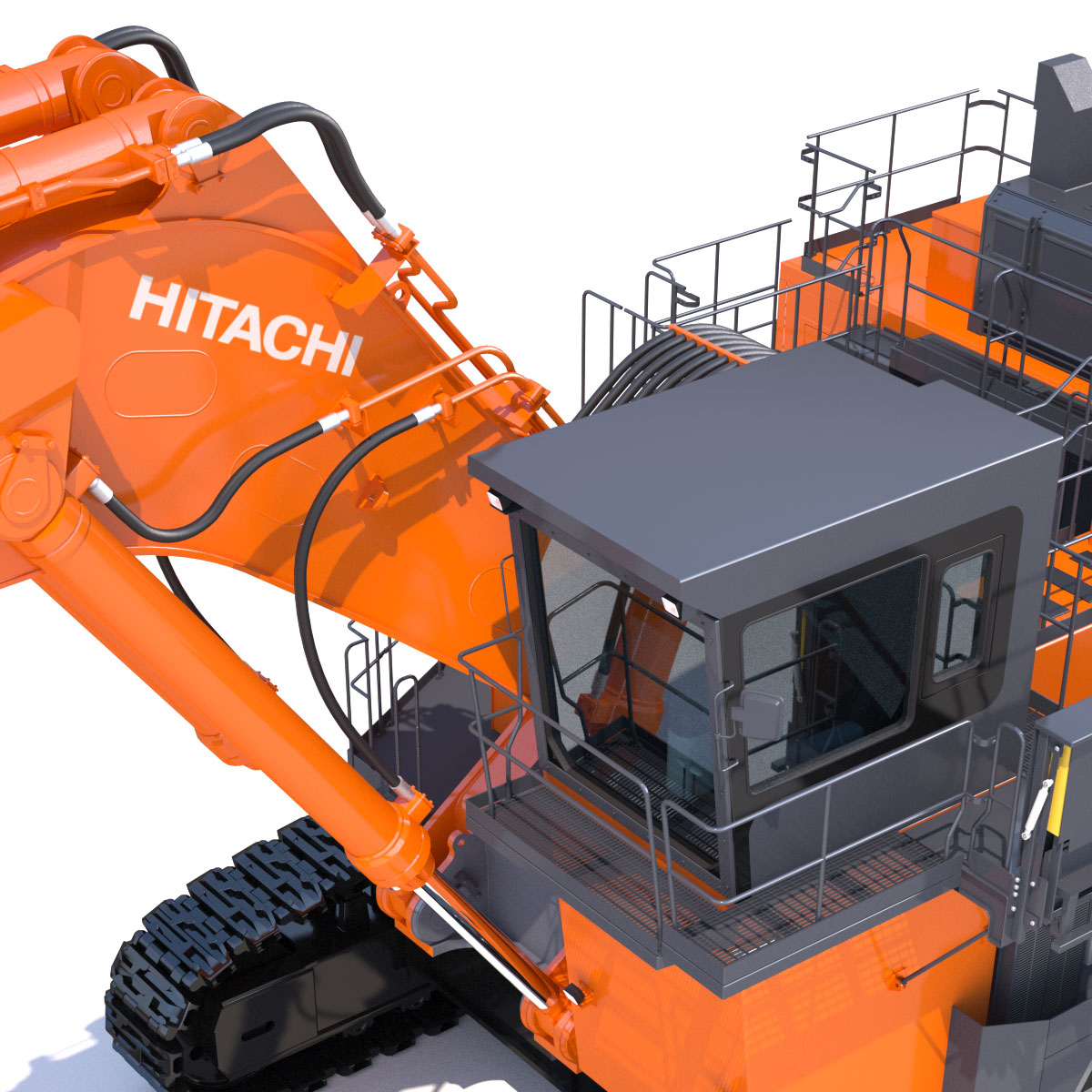 Excavator Hitachi Ex2600-7 3D Model by ArqArt