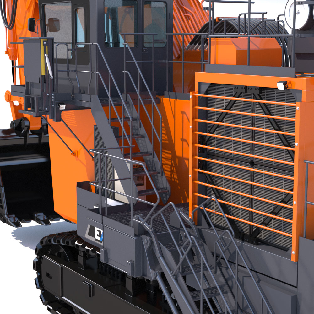 Excavator Hitachi Ex2600-7 3D Model by ArqArt