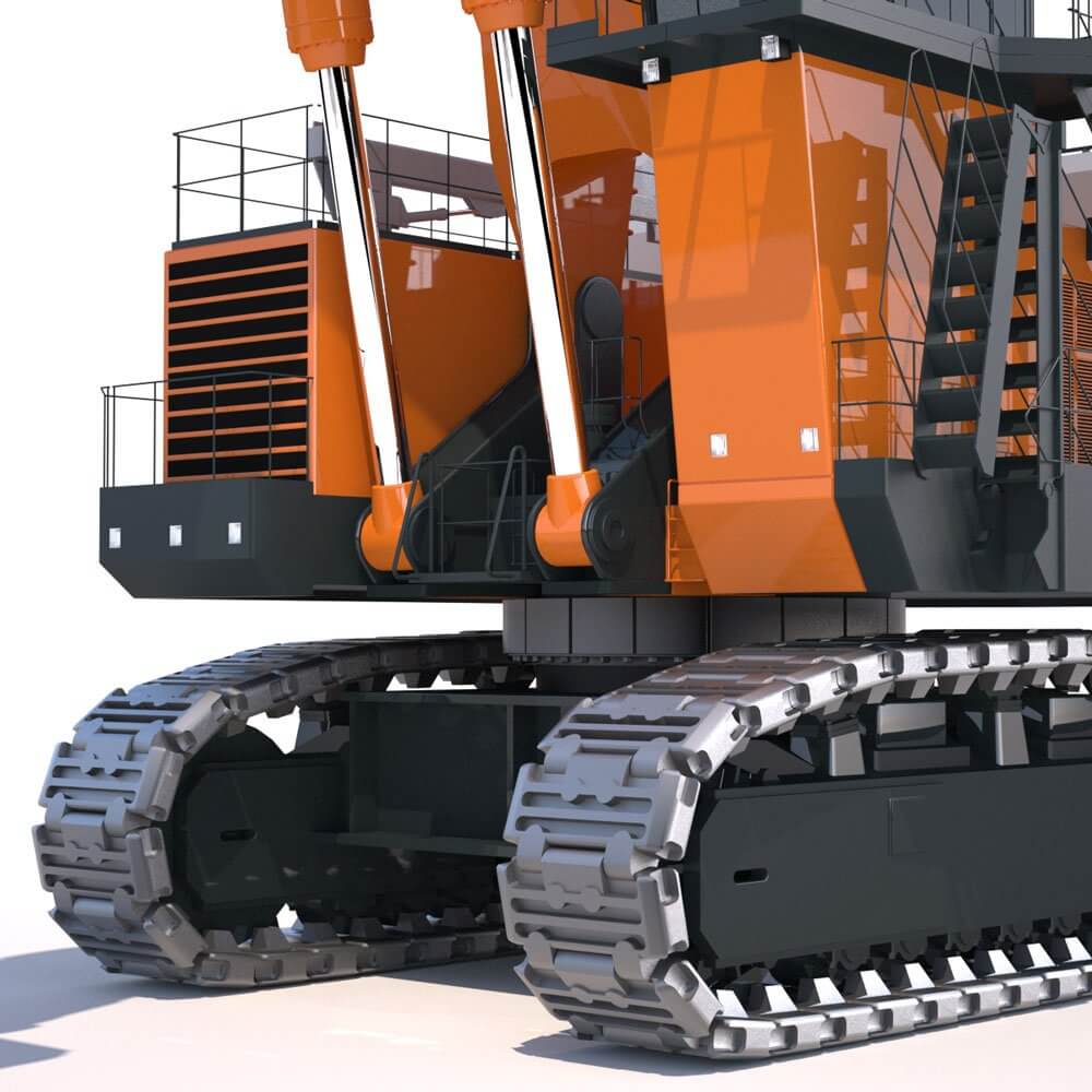 Excavator Hitachi Ex8000 Backhoe - 3D Model by ArqArt