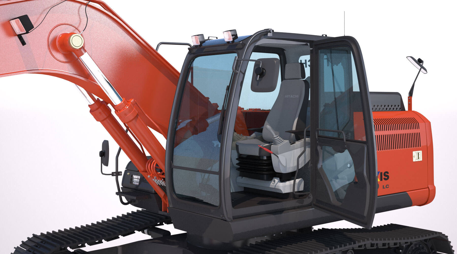 Excavator Hitachi Zaxis ZX180 LC - 3D Model by ArqArt