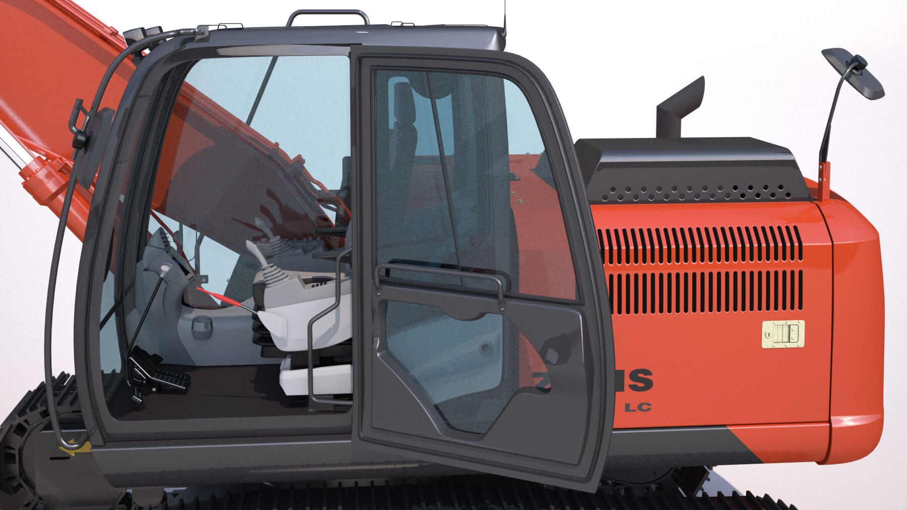Excavator Hitachi Zaxis ZX180 LC - 3D Model by ArqArt