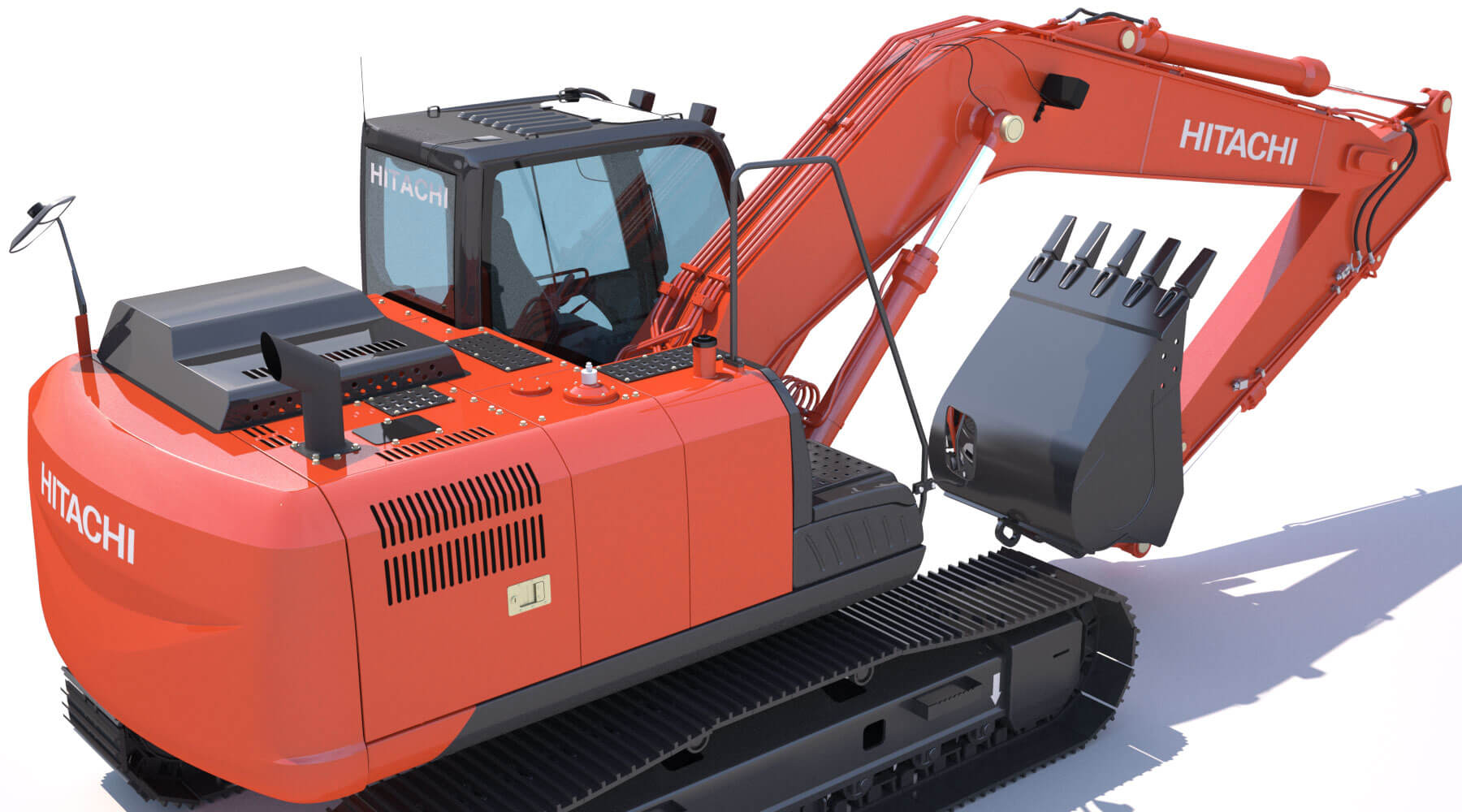 Excavator Hitachi Zaxis ZX180 LC - 3D Model by ArqArt