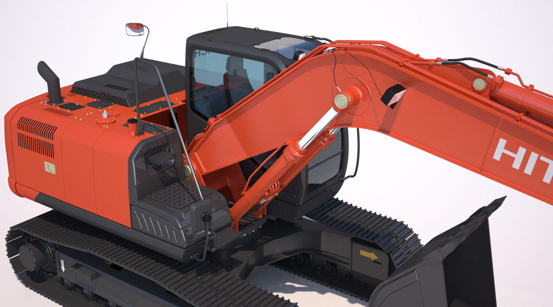 Excavator Hitachi Zaxis ZX180 LC - 3D Model by ArqArt