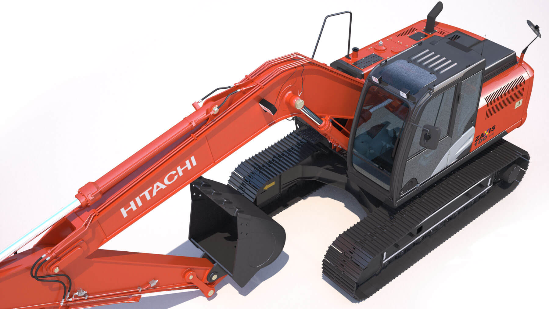 Excavator Hitachi Zaxis ZX180 LC - 3D Model by ArqArt
