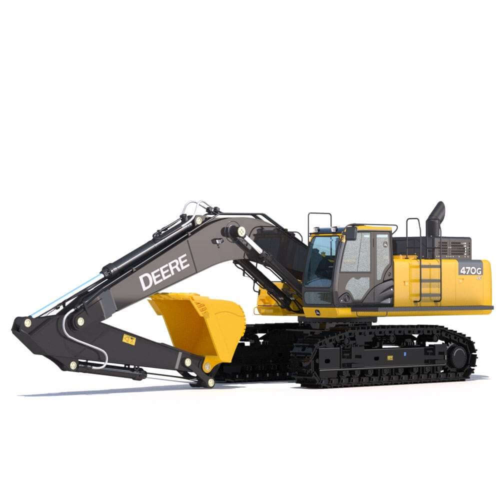 John Deere 470G Excavator - 3D Model by ArqArt
