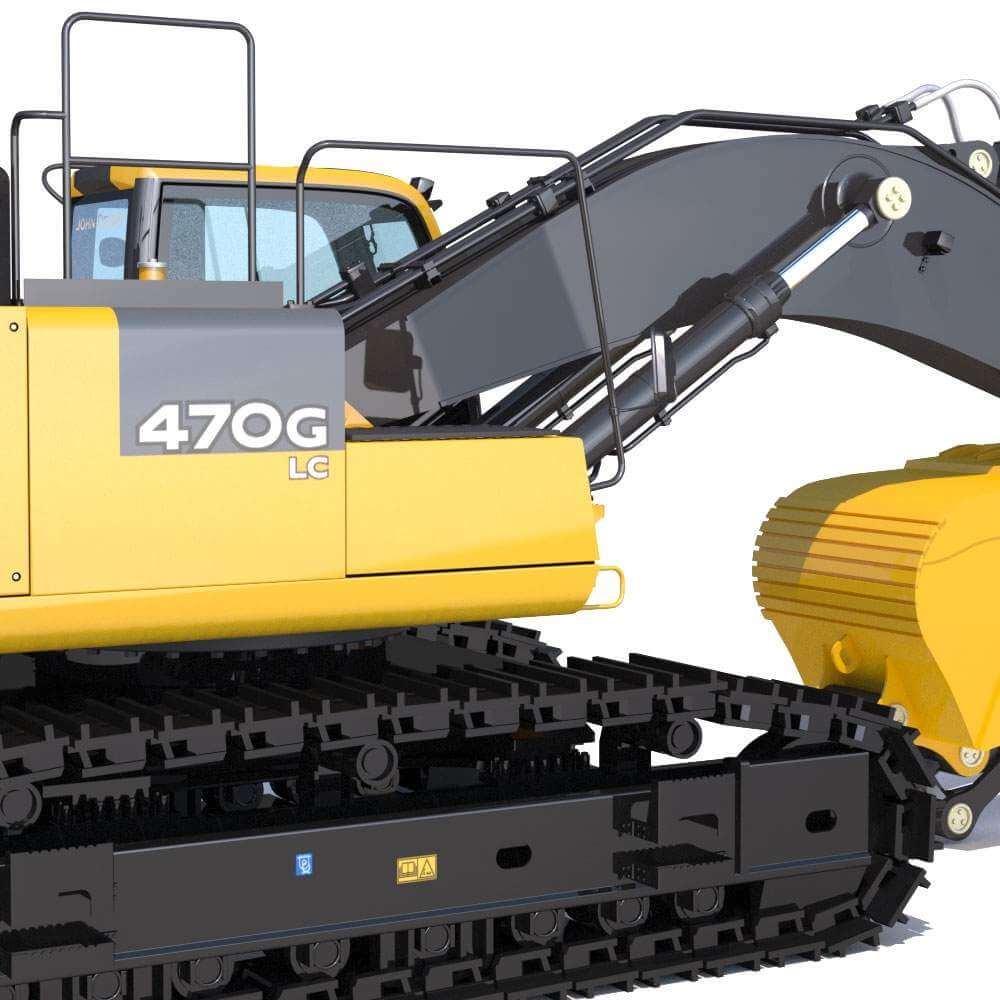 John Deere 470G Excavator - 3D Model by ArqArt