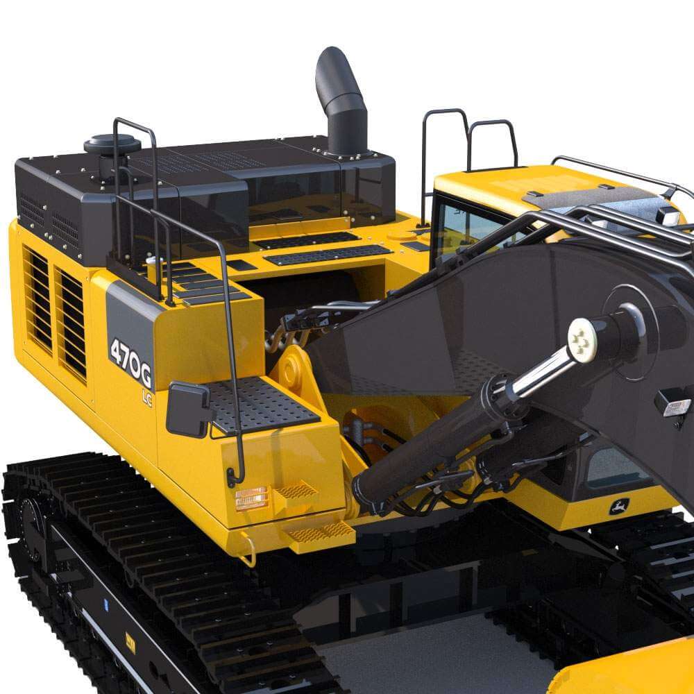 John Deere 470G Excavator - 3D Model by ArqArt