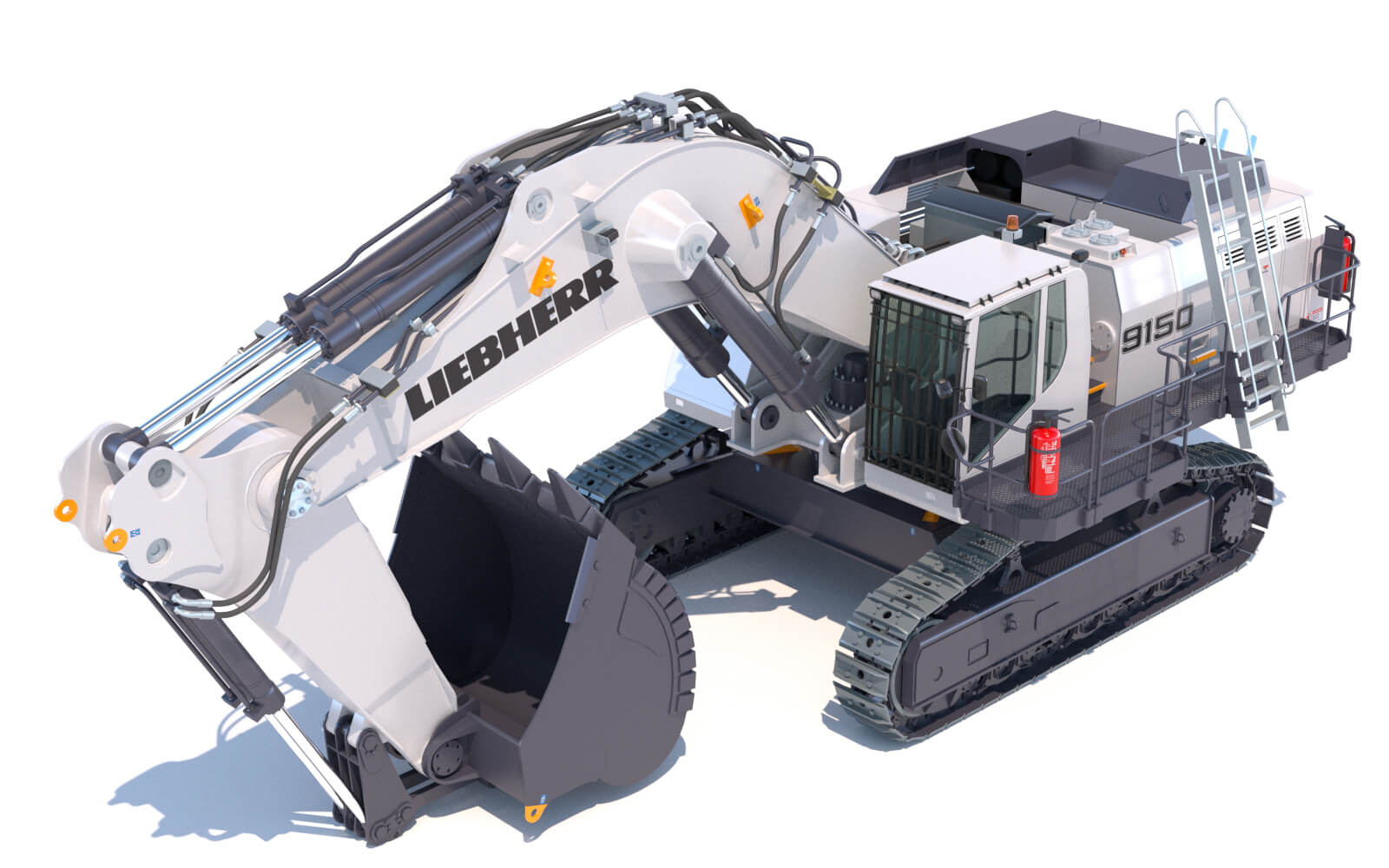 Liebherr R9150 Excavator - 3D Model by ArqArt