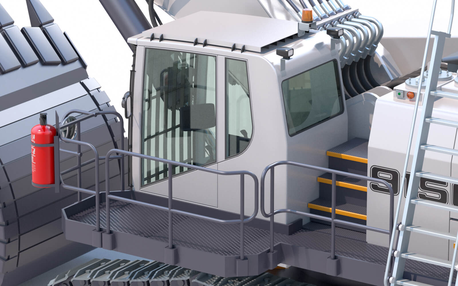 Liebherr R9150 Excavator - 3D Model by ArqArt