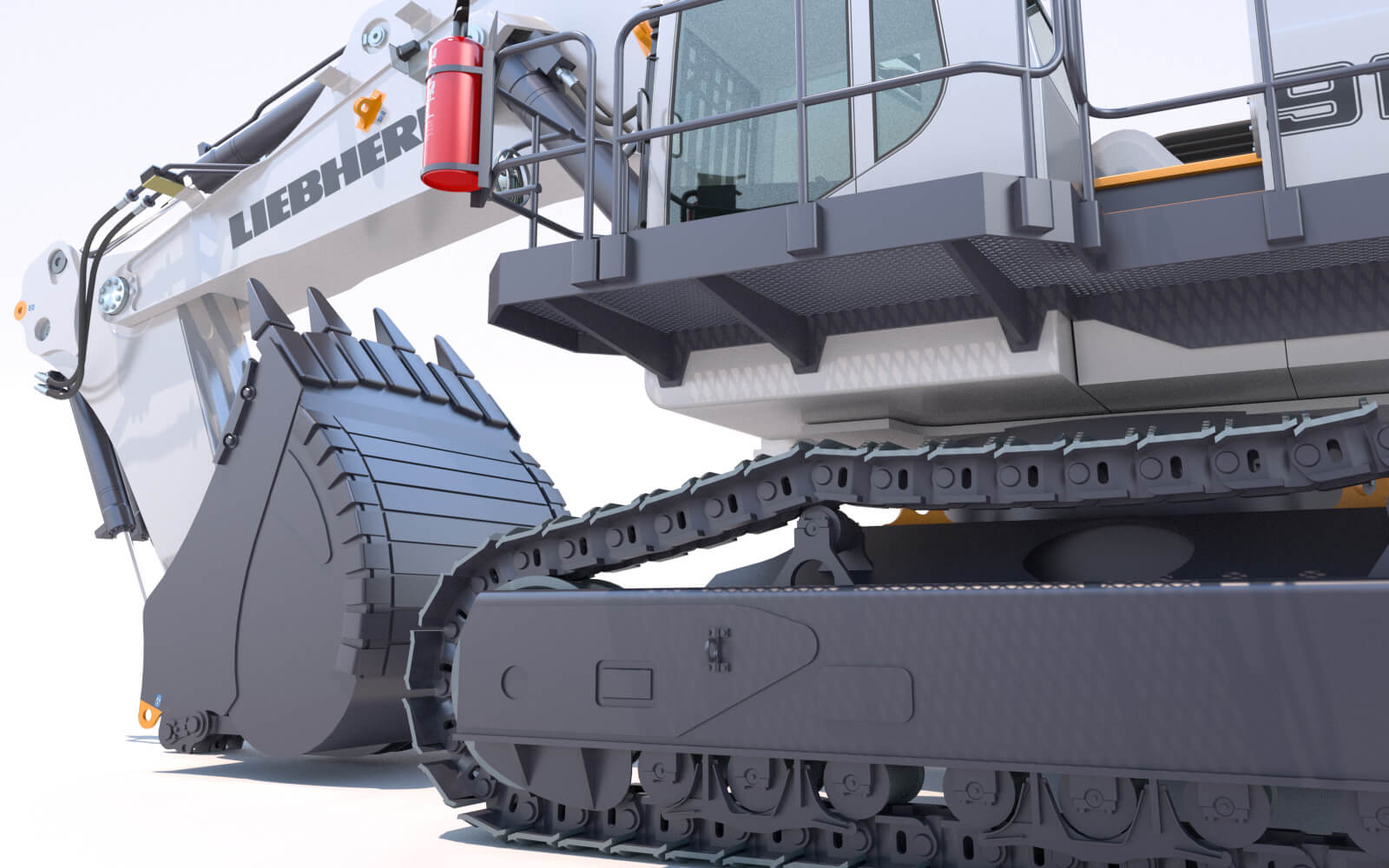 Liebherr R9150 Excavator - 3D Model by ArqArt