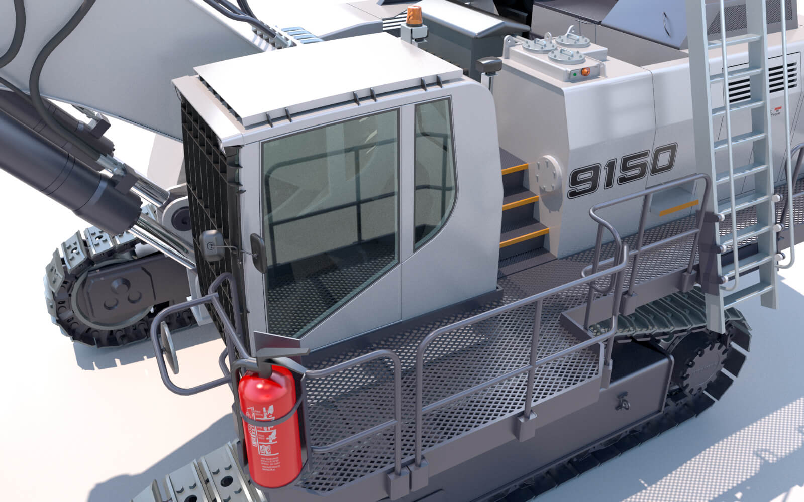 Liebherr R9150 Excavator - 3D Model by ArqArt