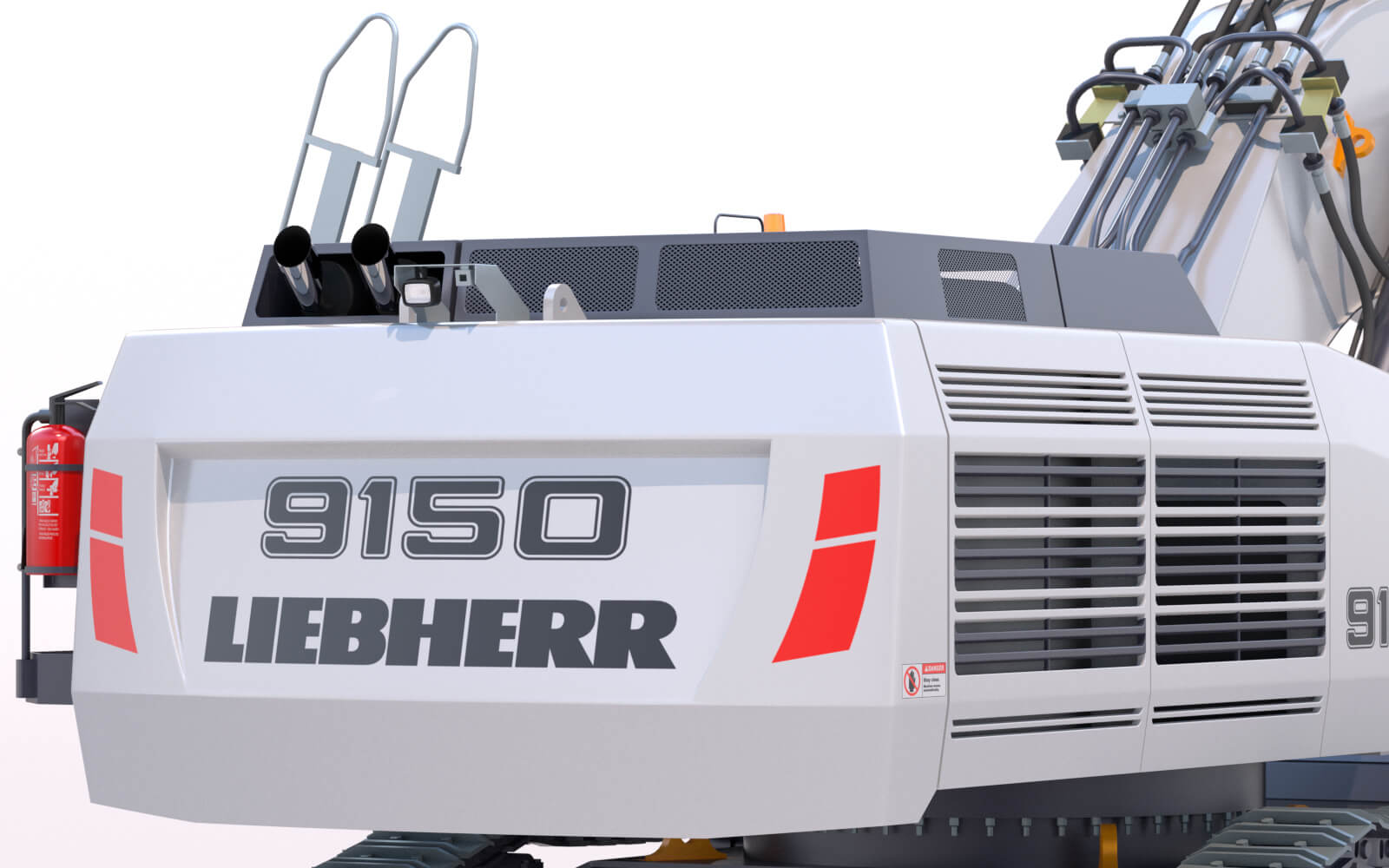 Liebherr R9150 Excavator - 3D Model by ArqArt