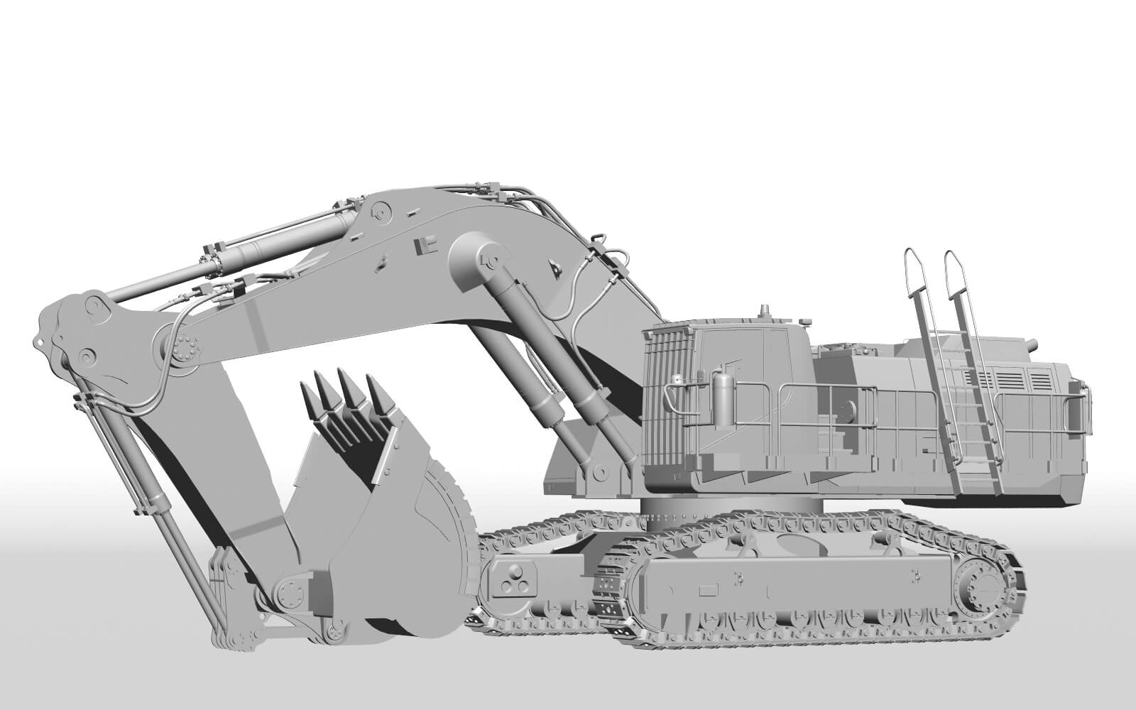 Liebherr R9150 Excavator - 3D Model by ArqArt