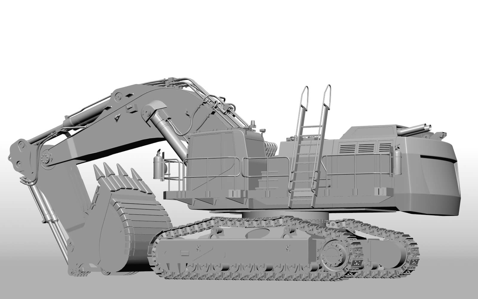 Liebherr R9150 Excavator - 3D Model by ArqArt