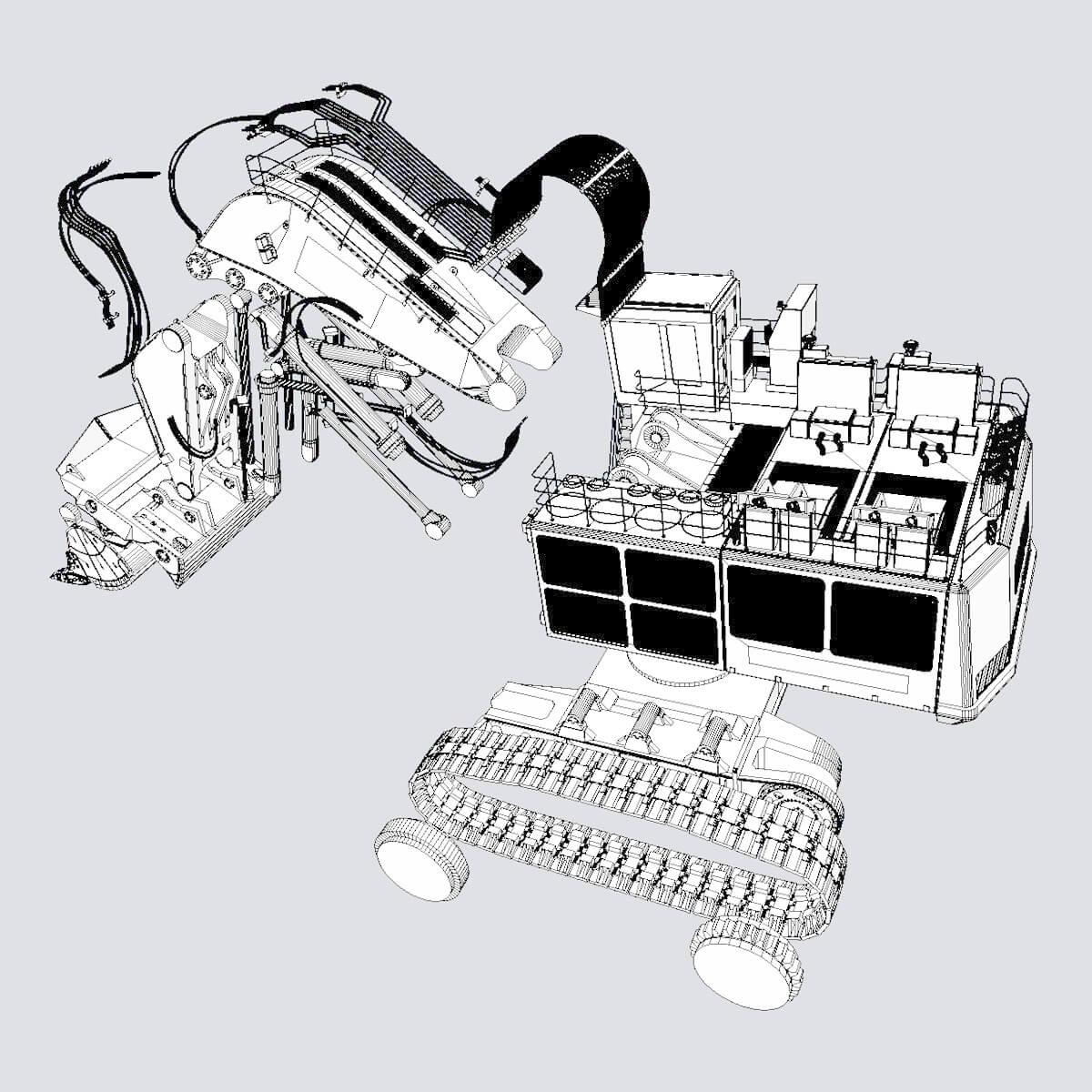 Liebherr R996 Excavator - 3D Model by ArqArt