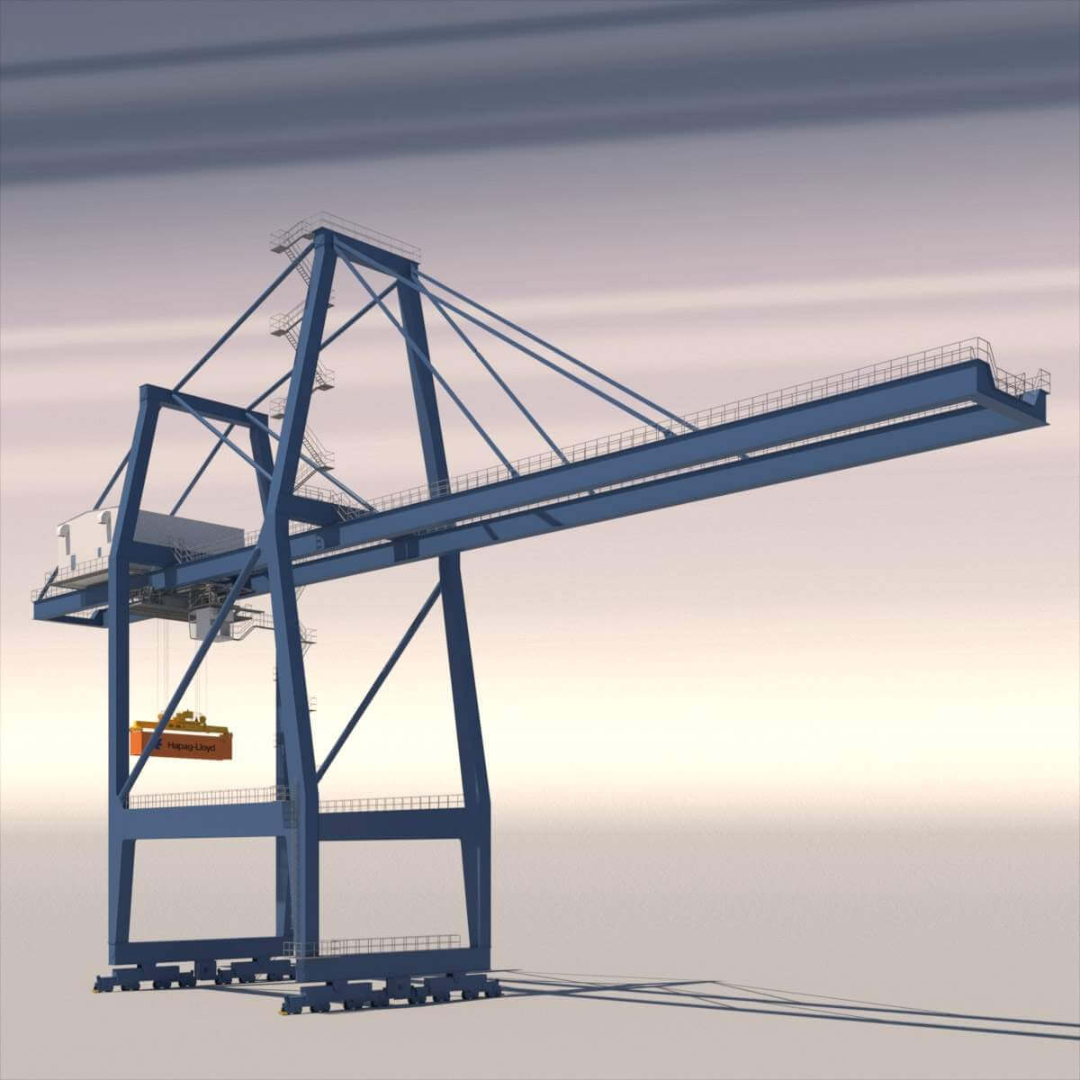 Harbour Crane - 3D Model by ArqArt