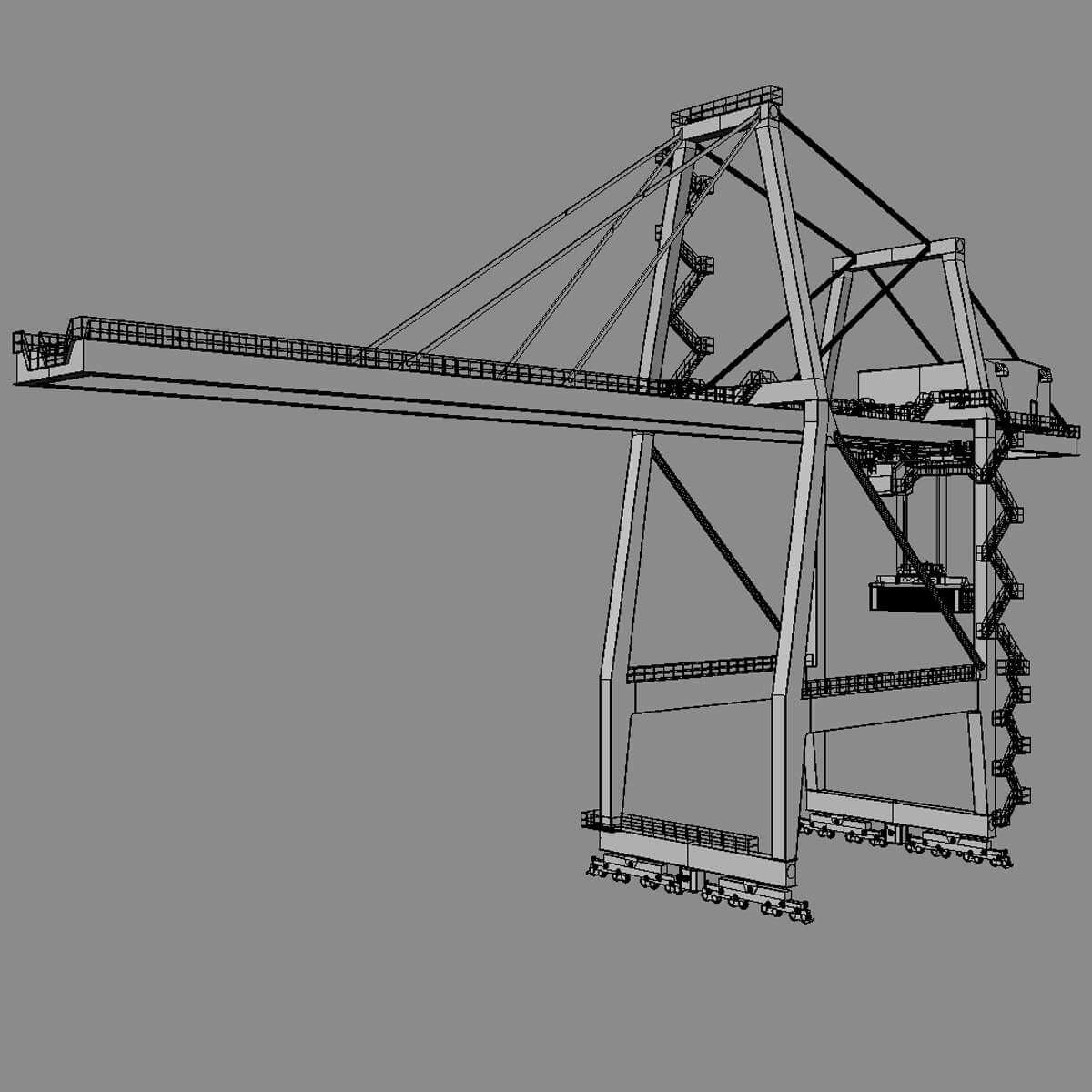 Harbour Crane - 3D Model by ArqArt