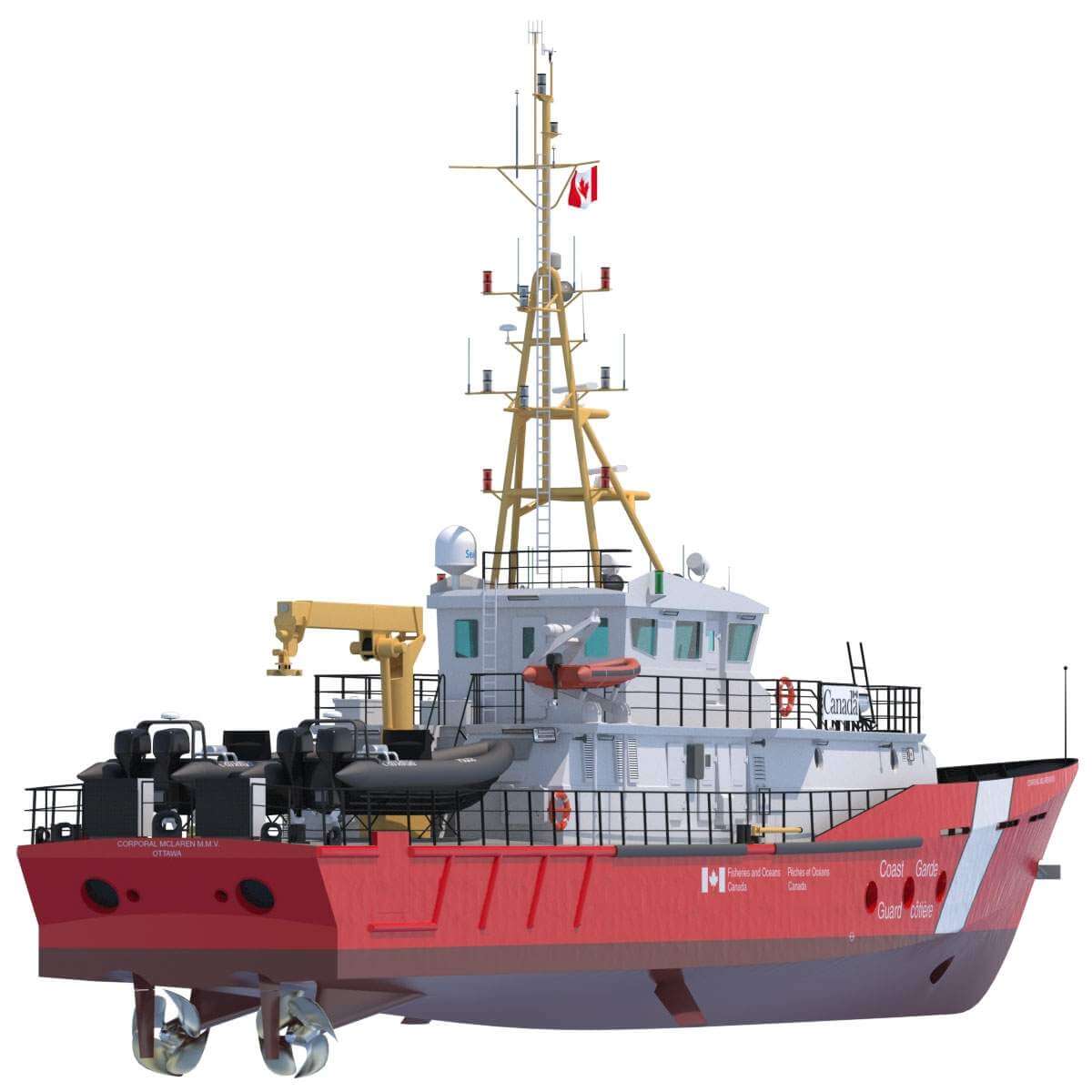 Hero Class Canadian Coast Guard Vessel - 3D Model by ArqArt