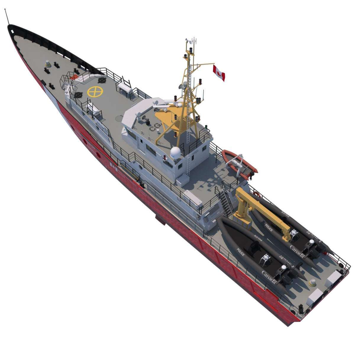 Hero Class Canadian Coast Guard Vessel - 3D Model by ArqArt