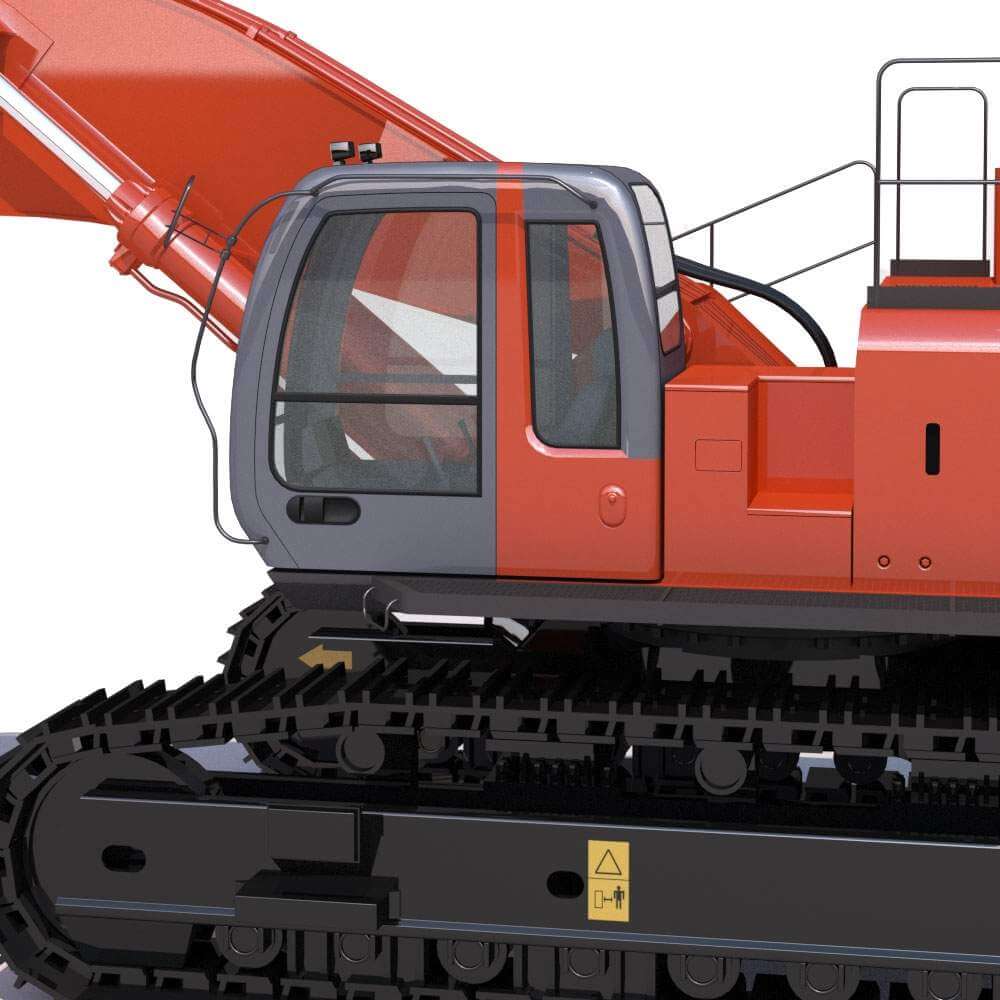 Hitachi Zaxis 800 - 3D Model by ArqArt