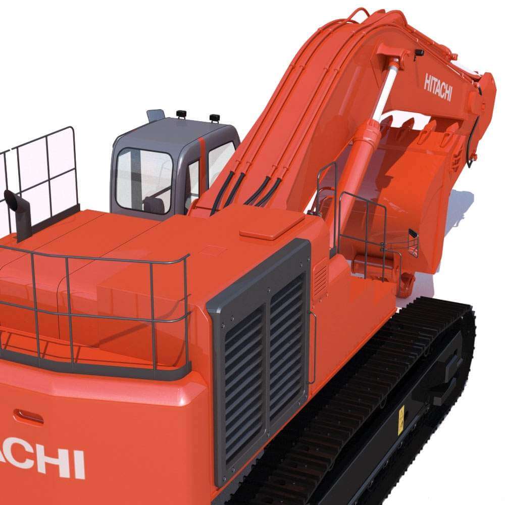 Hitachi Zaxis 800 - 3D Model by ArqArt