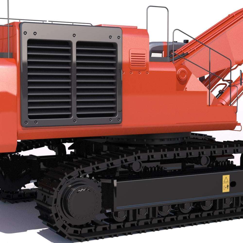Hitachi Zaxis 800 - 3D Model by ArqArt