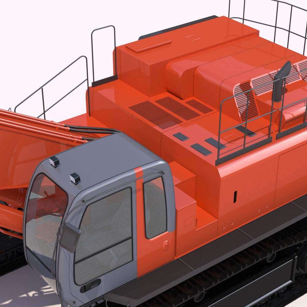 Hitachi Zaxis 800 - 3D Model by ArqArt
