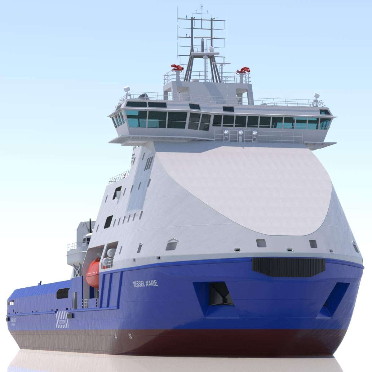 Icebreaker Aleksey Chirikov - 3D Model by ArqArt