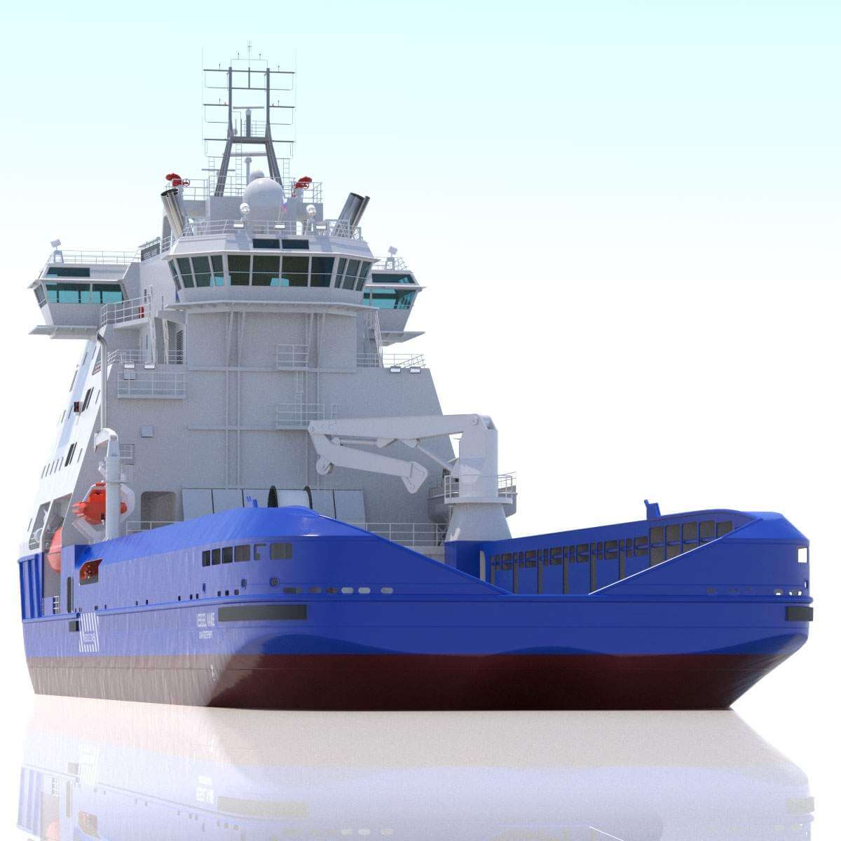 Icebreaker Aleksey Chirikov - 3D Model by ArqArt