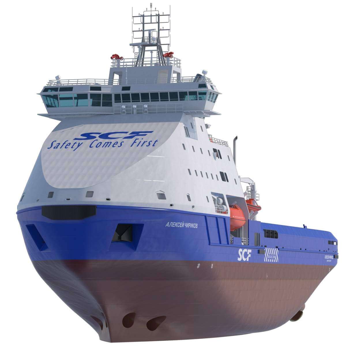 Icebreaker Aleksey Chirikov - 3D Model by ArqArt