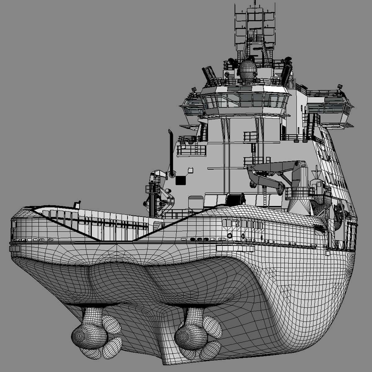Icebreaker Aleksey Chirikov - 3D Model by ArqArt