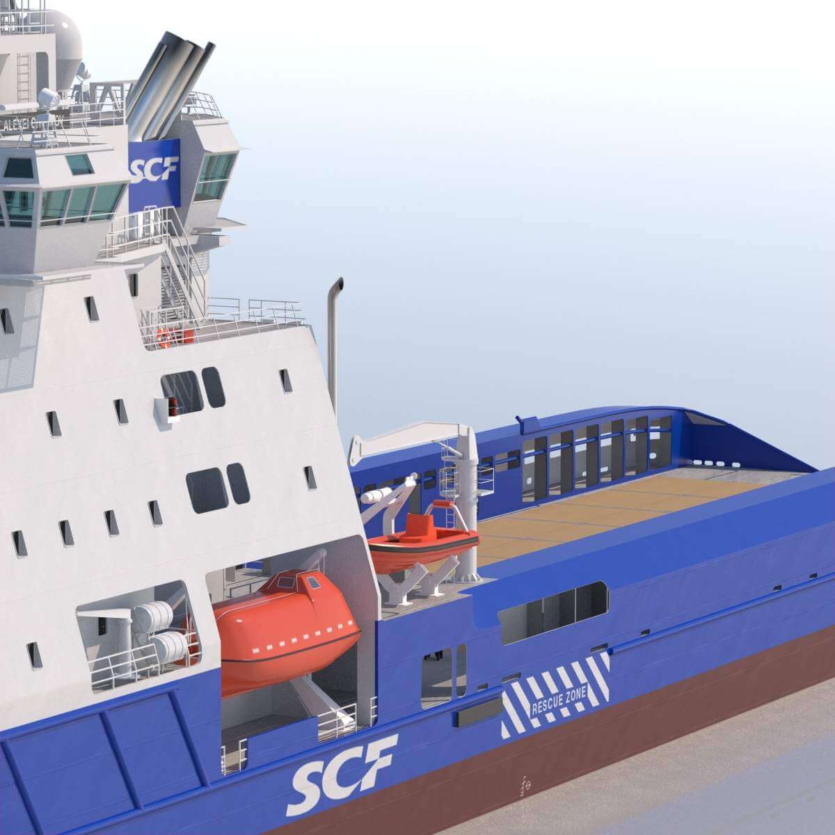 Icebreaker Aleksey Chirikov - 3D Model by ArqArt