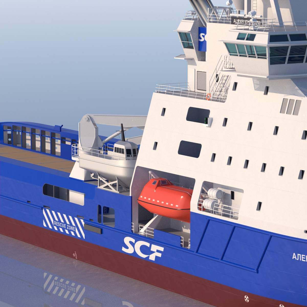 Icebreaker Aleksey Chirikov - 3D Model by ArqArt