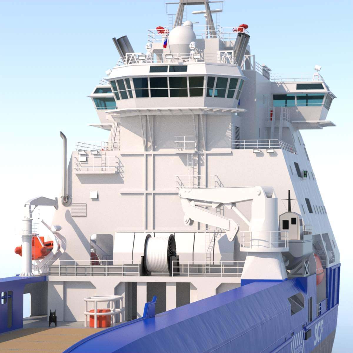 Icebreaker Aleksey Chirikov - 3D Model by ArqArt