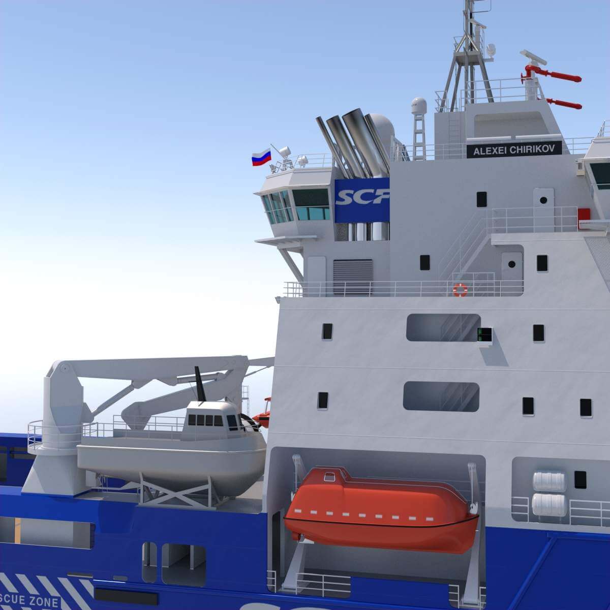 Icebreaker Aleksey Chirikov - 3D Model by ArqArt