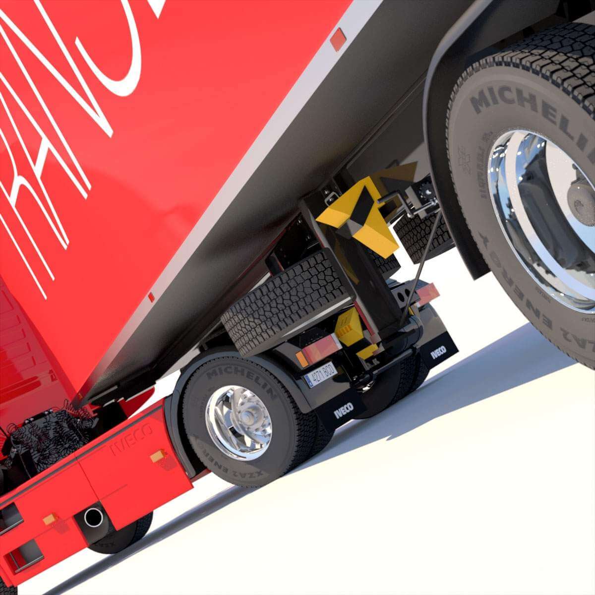 IVECO Hi-Way with Refrigerated Trailer 3D Model by ArqArt