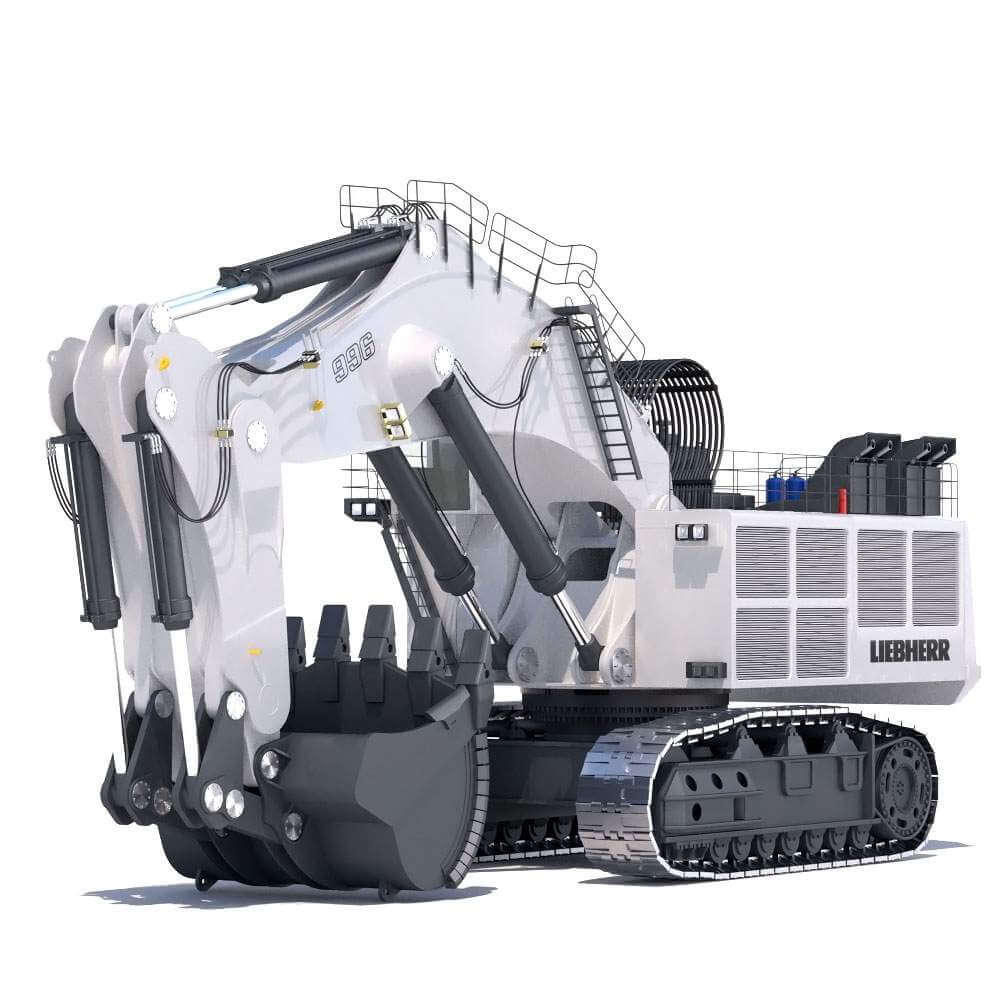 Liebherr R996 Backhoe - 3D Model by ArqArt