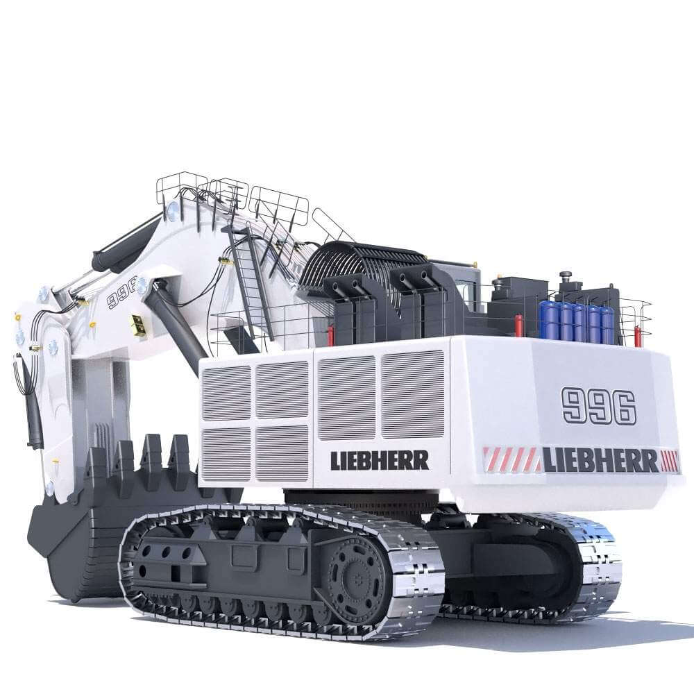 Liebherr R996 Backhoe - 3D Model by ArqArt
