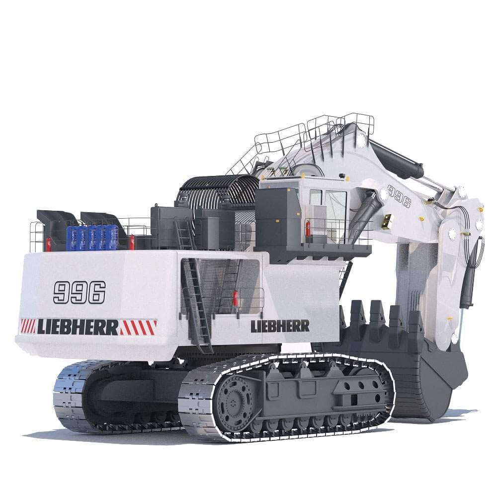Liebherr R996 Backhoe - 3D Model by ArqArt
